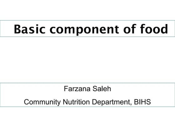 Food classification | PPT