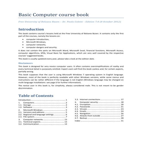 Basic information about computer | PDF