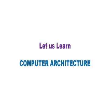 Basic computer architecture | PPT