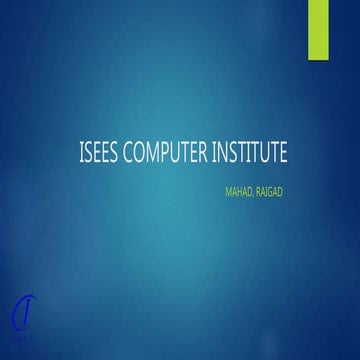 Basic Computer Course Mahad | PPT