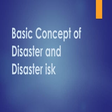 basic concept of disaster riskc8(1).pptx | Environment | Science