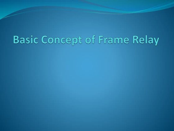 How to configure frame realy | PPT