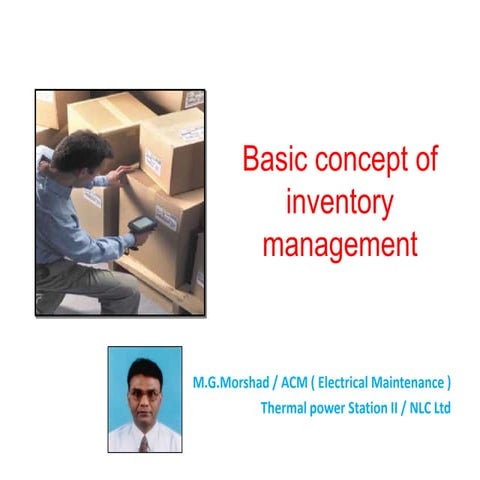 Basic concept of inventory management | PPTX
