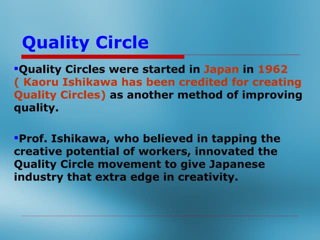 Quality Circle Steps | PPT