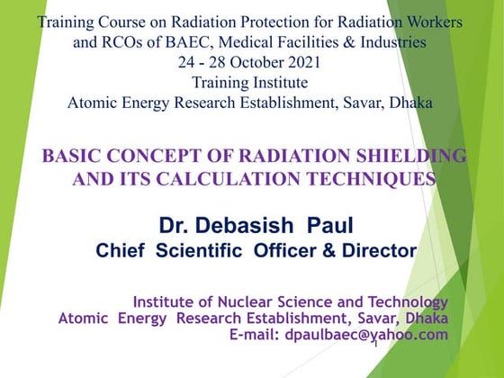 L 15 radiation shielding principles. ppt | PPT