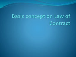 Study notes contract law | PDF