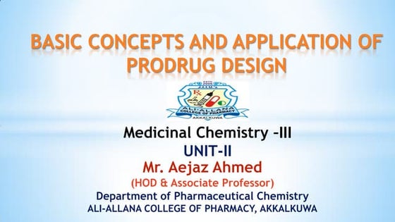Introduction to Drug Design | PPTX