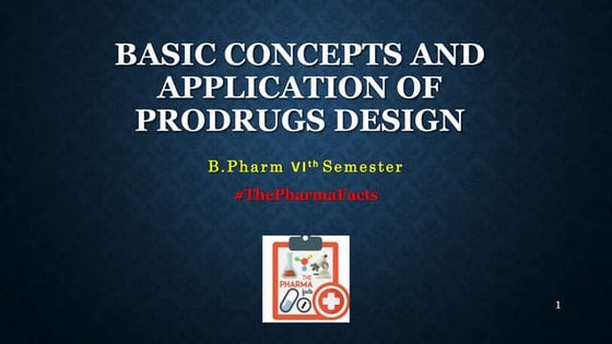 Basic concepts and application of prodrug design | PPT