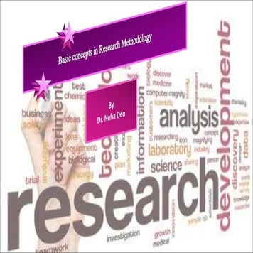 Basic concepts in research methodology -part 2. | PPT