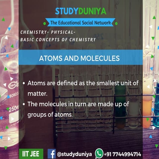 Basic concepts of chemistry | PDF | Chemistry | Science