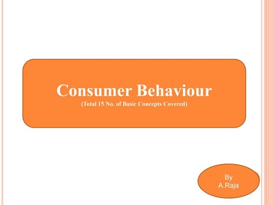 - consumer behaviour slides | PDF