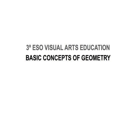 Basic concepts of geometry | PDF