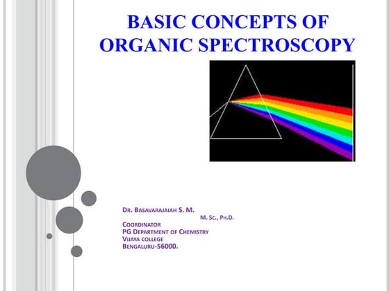 Introduction to organic spectroscopy Basic | PPT