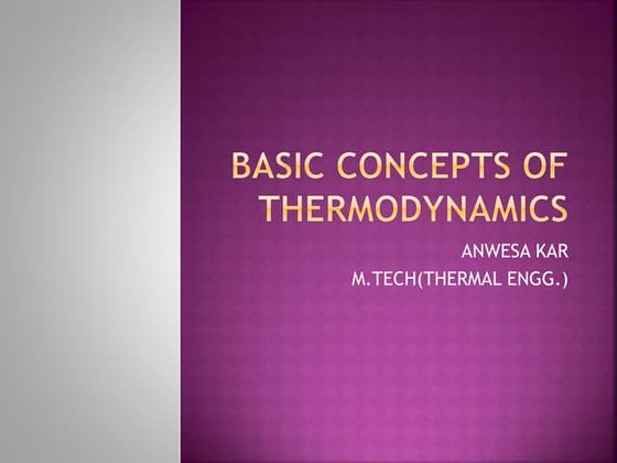 Thermodynamics | PPT