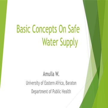 Basic Concepts On Safe Water Supply.pptx