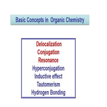 Resonance, inductive effect and hyperconjugation | PPTX
