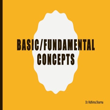 Basic Concepts Unit 1_Business Economics | PPT