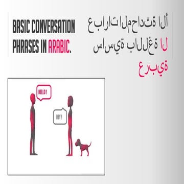 Basic Conversation Phrases In Arabic | PPTX