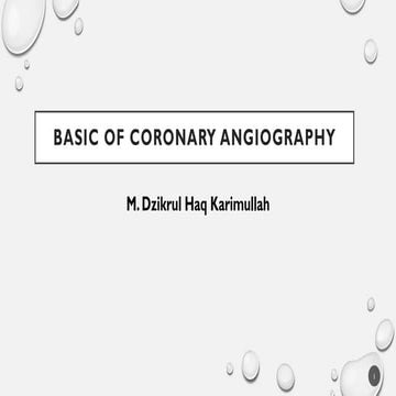 Basic Coro Angiography in cardiology interventional how to deal with it ...