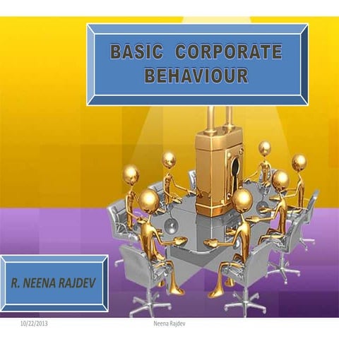 Basic corporate behaviours | PPTX