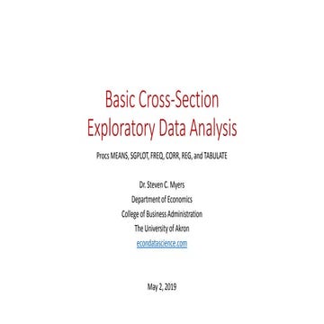 Basic cross section and exploratory data analysis | PPT