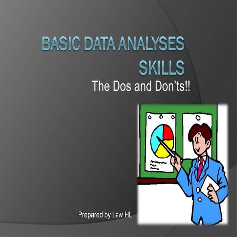 Basic data analyses skills for science research | PPT