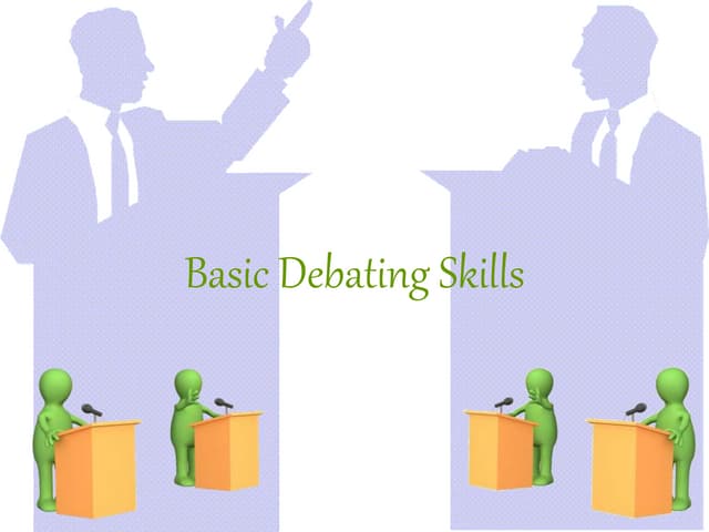 Conducting a debate | PPTX