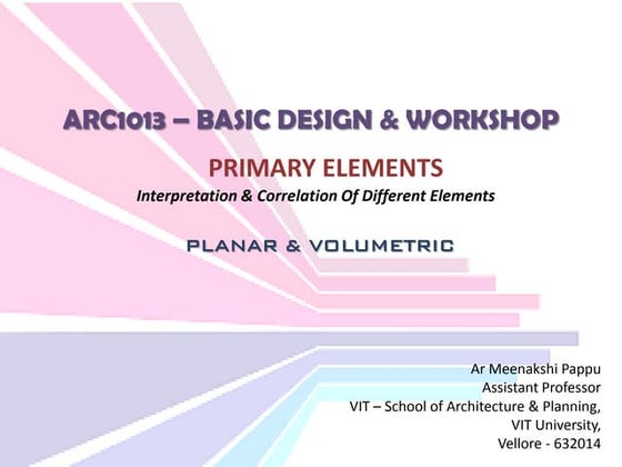 Basic design & Visual arts “TRANSFORMATIONS" | PPT