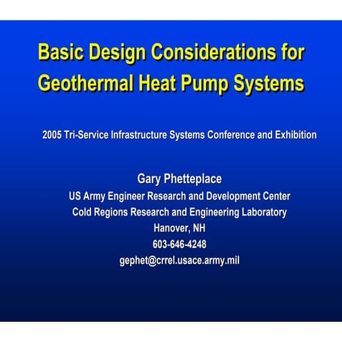 Basic Design Considerations for Geothermal Heat Pump Systems.pdf