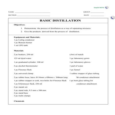 .Basic distillation | PDF