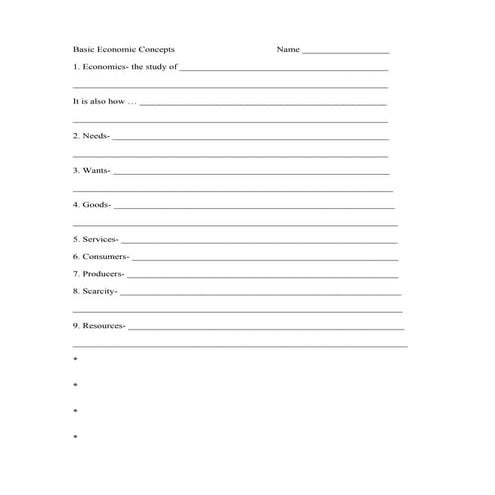 Basic economic concepts | PPTX