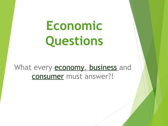 Introduction to Economics | PPTX