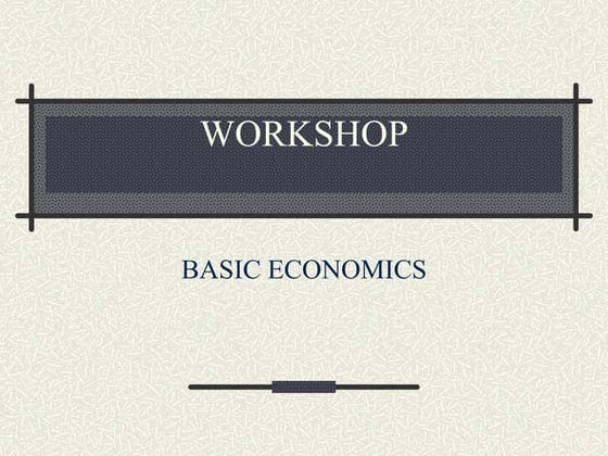 Introduction to Economics | PPT