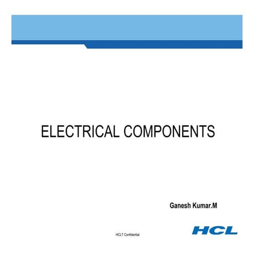 Basic electrical comp upload1 | PPT