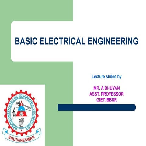 BASIC ELECTRICAL ENGINEERING | PDF
