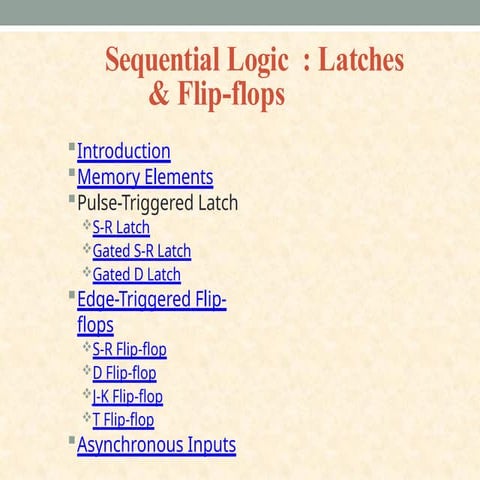 Basic Electronics-Sequential circuit design for students of data ...