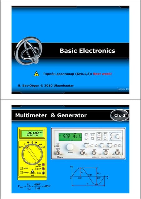 Basic electronics #1(2010) | PDF