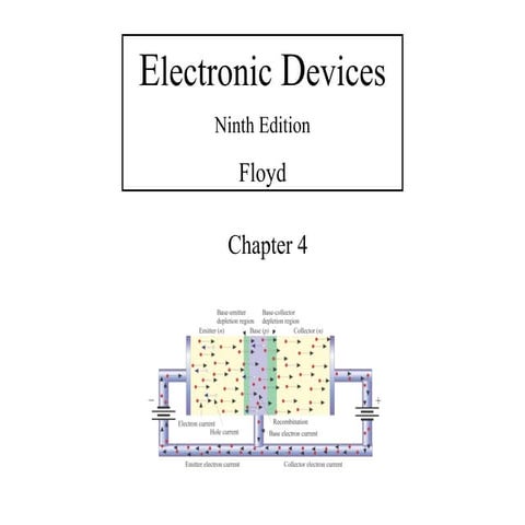 Basic Electronics Lecture Electronic Devices Chapter 4 | PPT