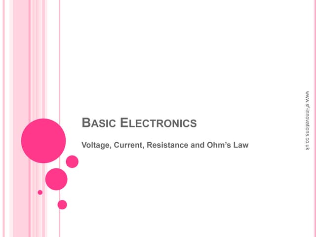 Introduction to Basic electronics | PPT