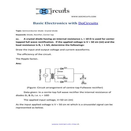 Electronics Circuits : EBOOK | PDF | Consumer Electronics | Technology ...