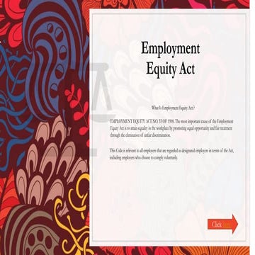 Dinah Mbatha Basic employment equity training 101 | PPTX