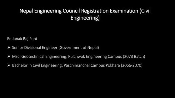 Nepal Engineering Liscence_Introduction.pptx | Civil Engineering ...