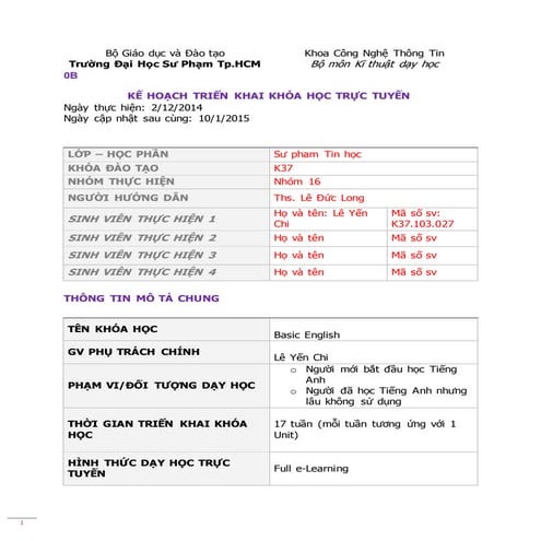 Basic english course | DOCX