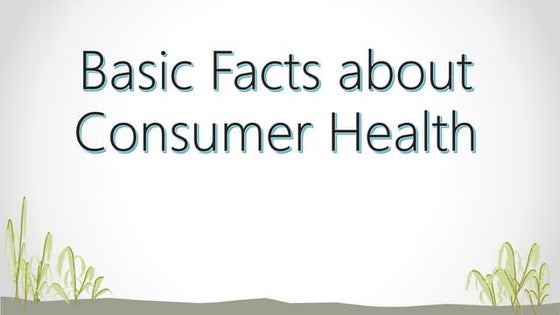 Consumer Health Education (MAPEH) | PPT