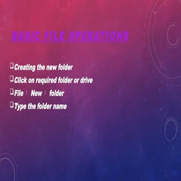 Basic file operations chapter 10.pptx for beginners | PPTX