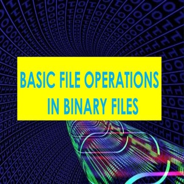 Basic file operations CBSE class xii ln 7 | PPT