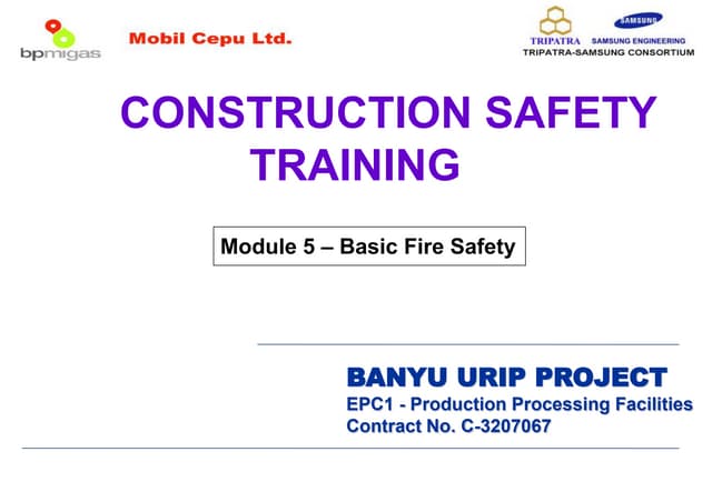 Fire Extinguisher safety training | PPTX