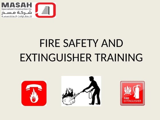 Fire Safety Training Presentation | PPTX | Chemistry | Science