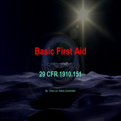 Basic First Aid | PPT