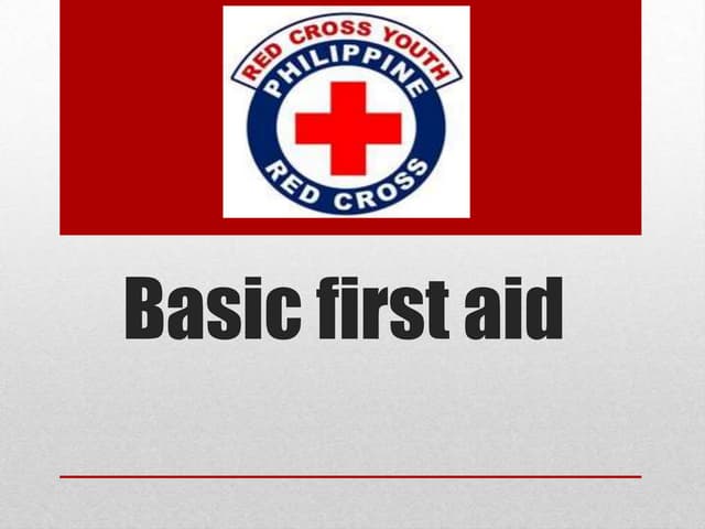 Basic first aid | PPT